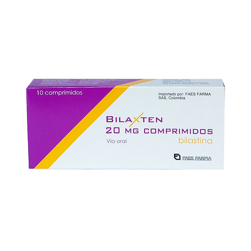BILAXTEN 20 MG 10 COMPRIMIDOS
