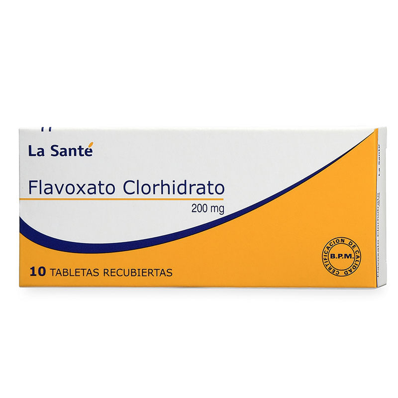 FLAVOXATO CLORHIDRATO 200MG 10 TABLETAS LS