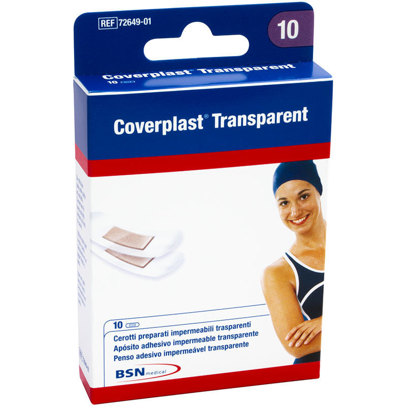 Curas Coverplast Transparentes 10 Unidades