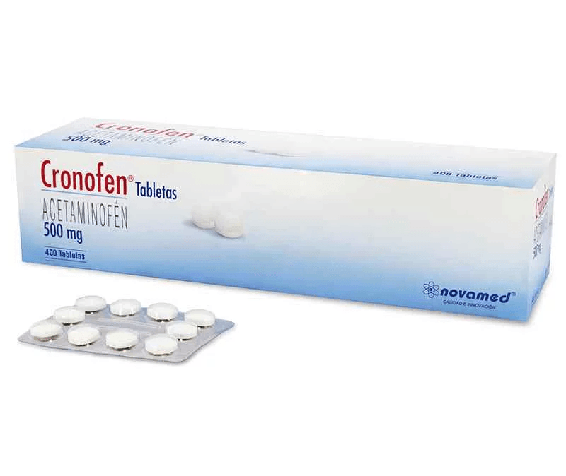 Cronofen 500 Mg 400 Tabletas (Acetaminofen)