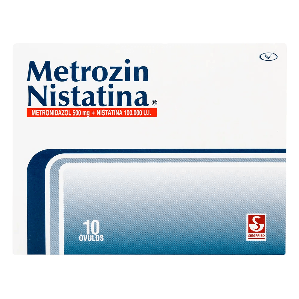 Metrozin Nistatina 500 Mg 10 Ovulos
