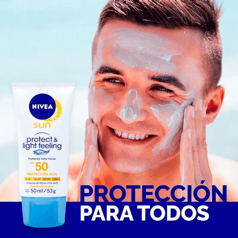 Bloqueador Nivea Sun Fps50 Light 50 Ml