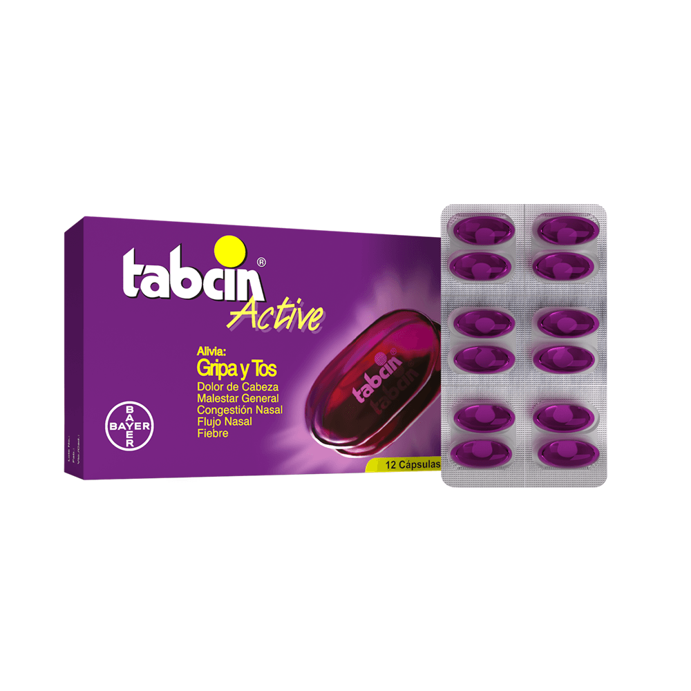 Tabcin Active Liquid Gel 12 Capsulas