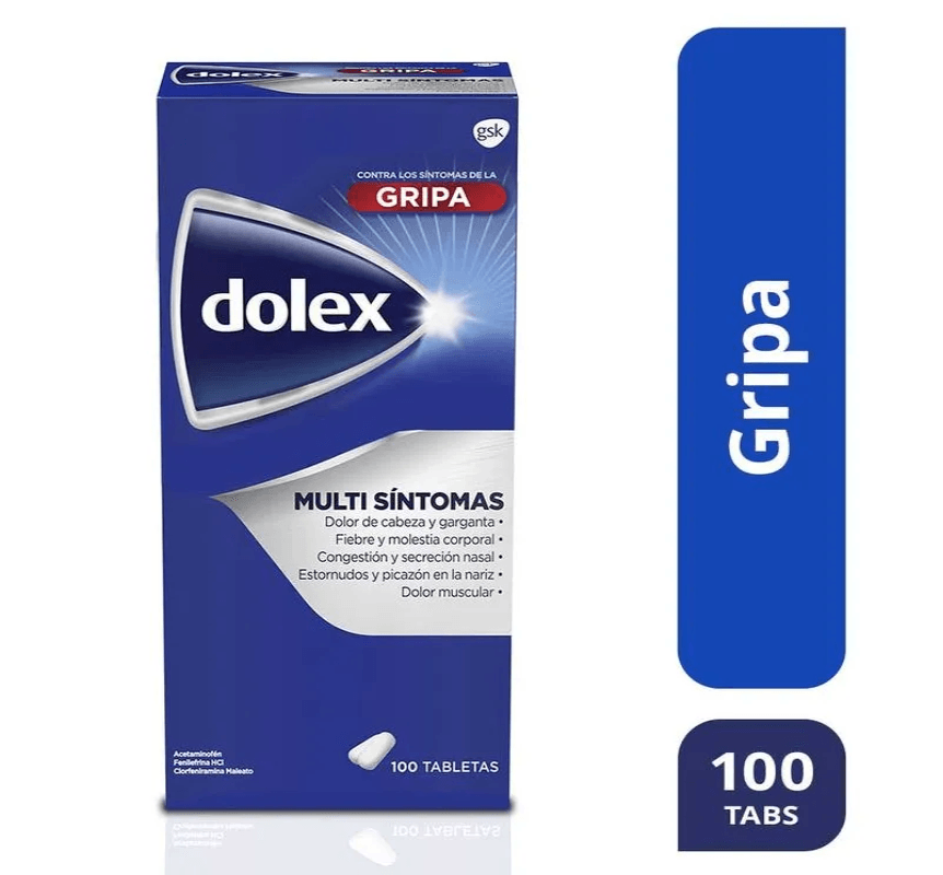 Dolex Gripa 100 Tabletas