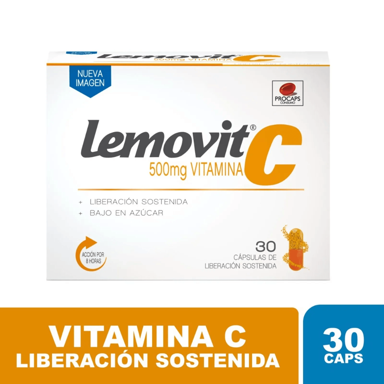 Lemovit C 500 Mg 30 Capsulas Liberacion Sostenida